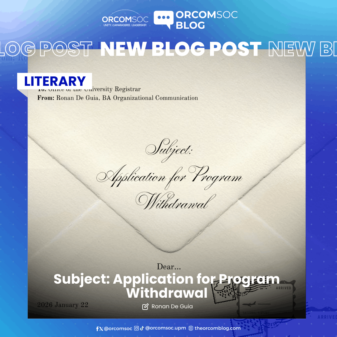 Subject: Application for Program Withdrawal - OrCom Blog